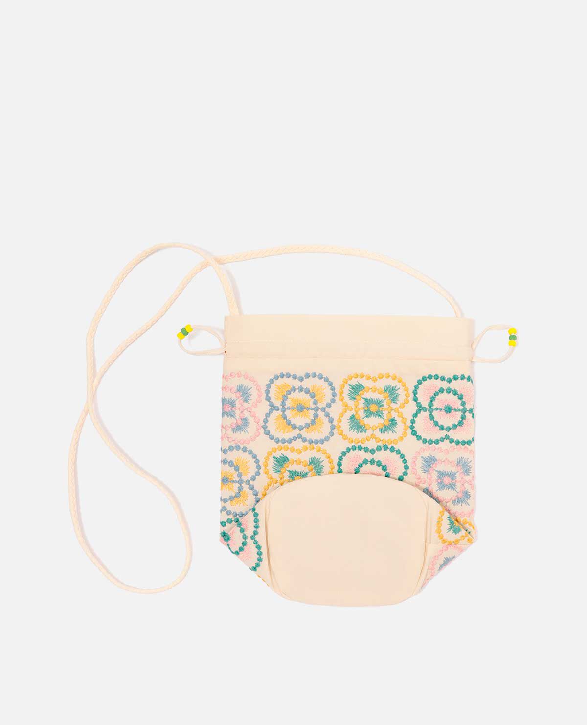キッズ ポシェット ブルーメン ベージュ 花柄|ミナ ペルホネン キッズ ポシェット ブルーメン ベージュ 花柄|ミナ ペルホネン