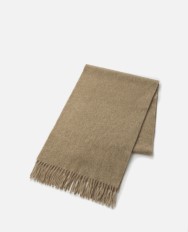 ナチュラル ベーシック カシミヤ マフラー 波付|ナチュラル ナチュラル ベーシック カシミヤ マフラー 波付|ナチュラル